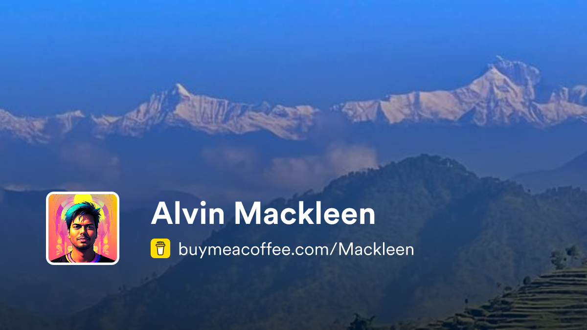 Alvin Mackleen - Buymeacoffee