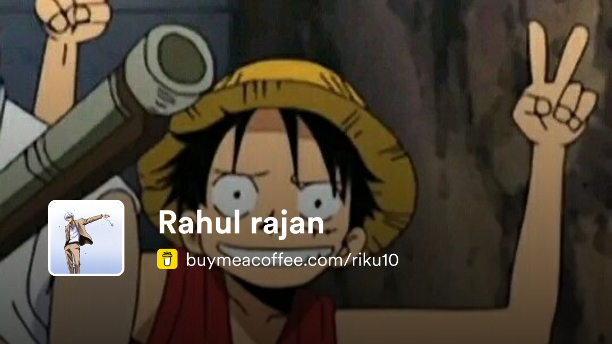 Rahul rajan - Buymeacoffee