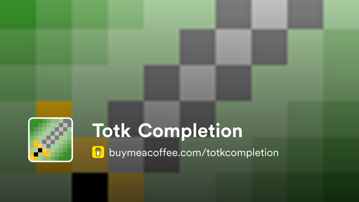 Totk Completion - Buymeacoffee