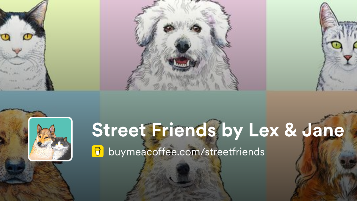 Street Friends by Lex & Jane is Creating portraits of street animals ...