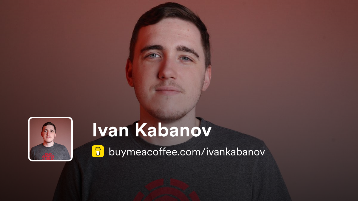 Ivan Kabanov - Buymeacoffee