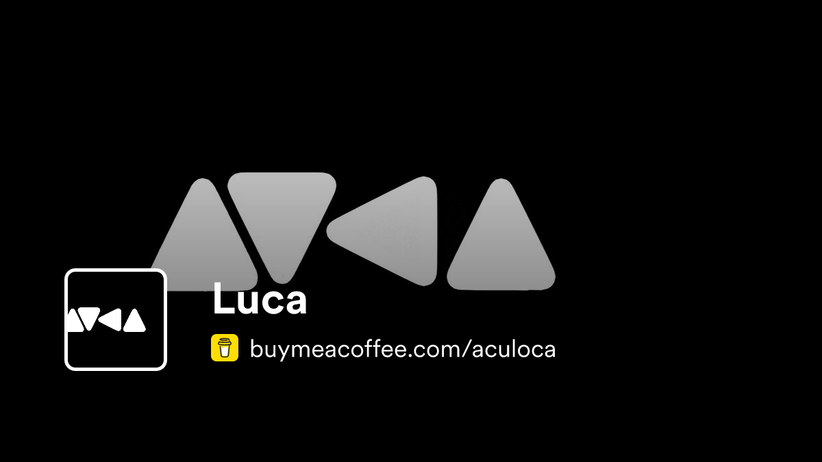 Luca - Buymeacoffee