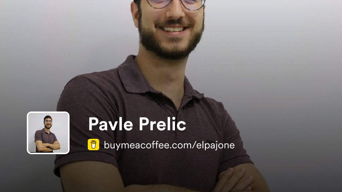 Pavle Prelic - Buymeacoffee