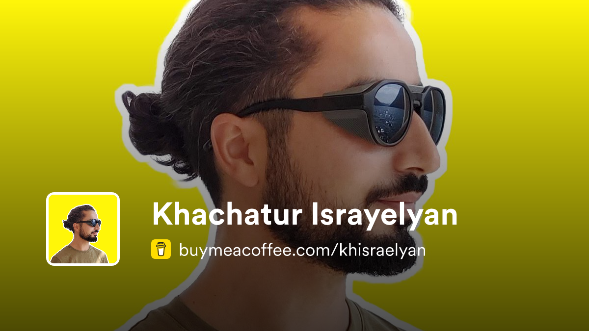 Khachatur Israyelyan - Buymeacoffee