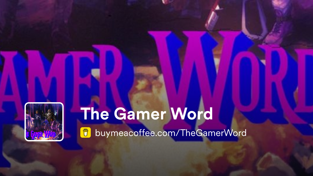 The Gamer Word - Buymeacoffee