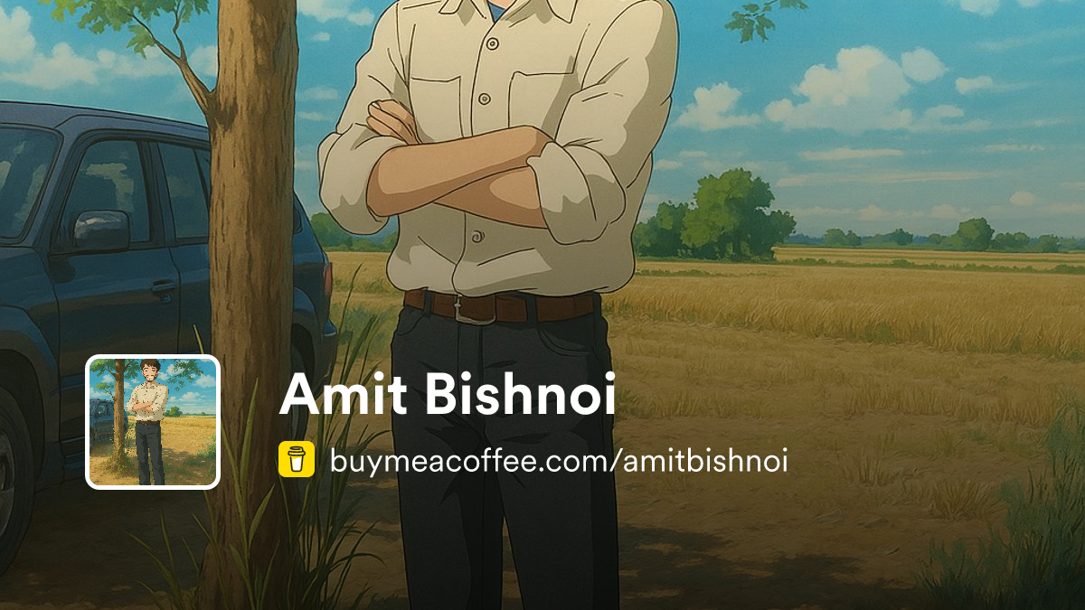 Amit Bishnoi - Buymeacoffee