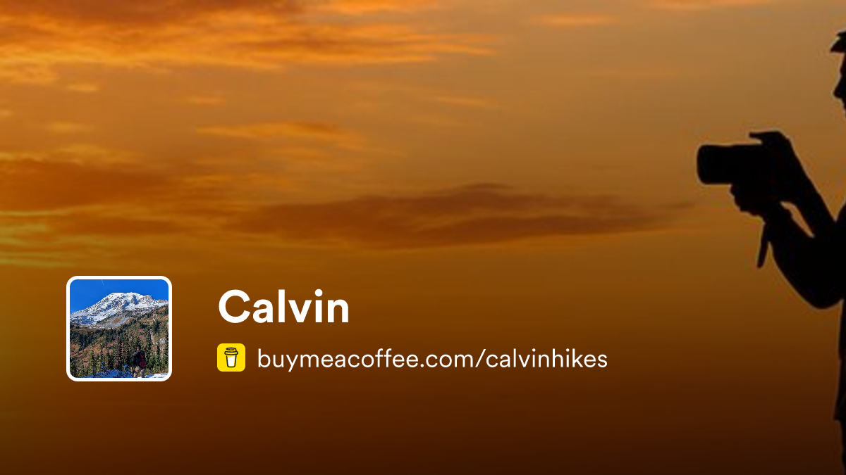 Calvin is hiking through the US - Buymeacoffee