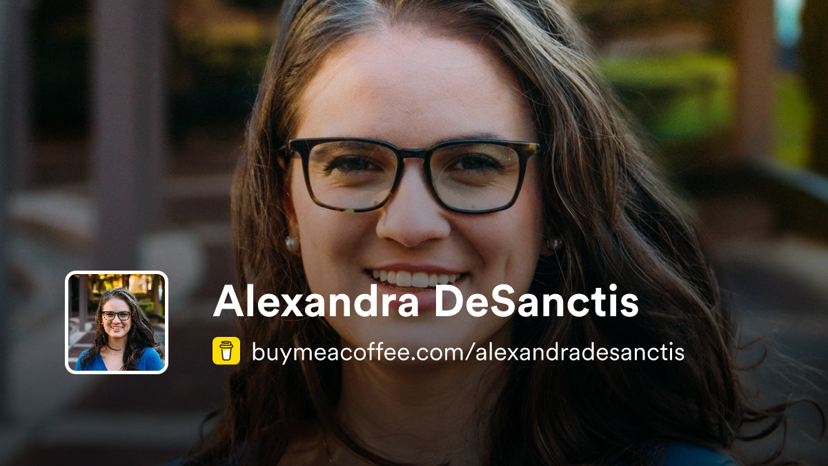 Alexandra DeSanctis - Buymeacoffee