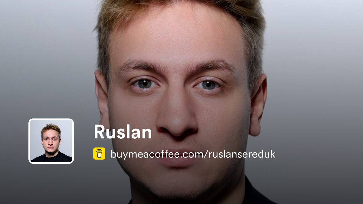 Ruslan - Buymeacoffee
