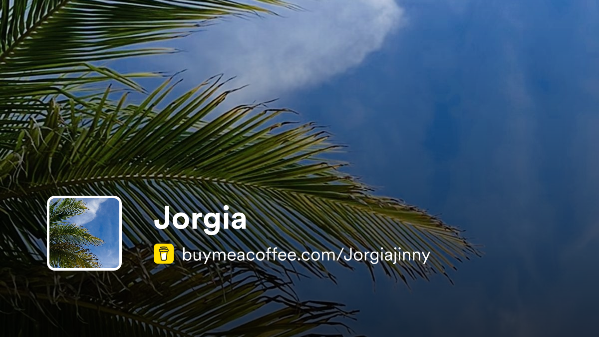 Jorgia - Buymeacoffee