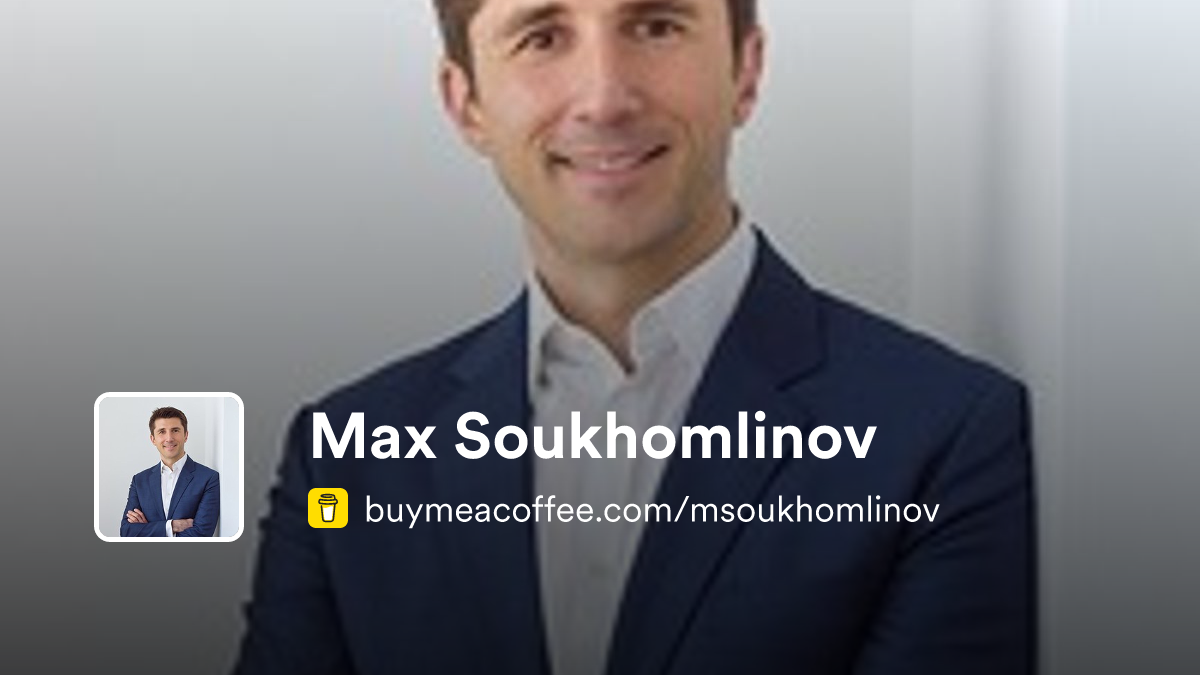 Max Soukhomlinov - Buymeacoffee
