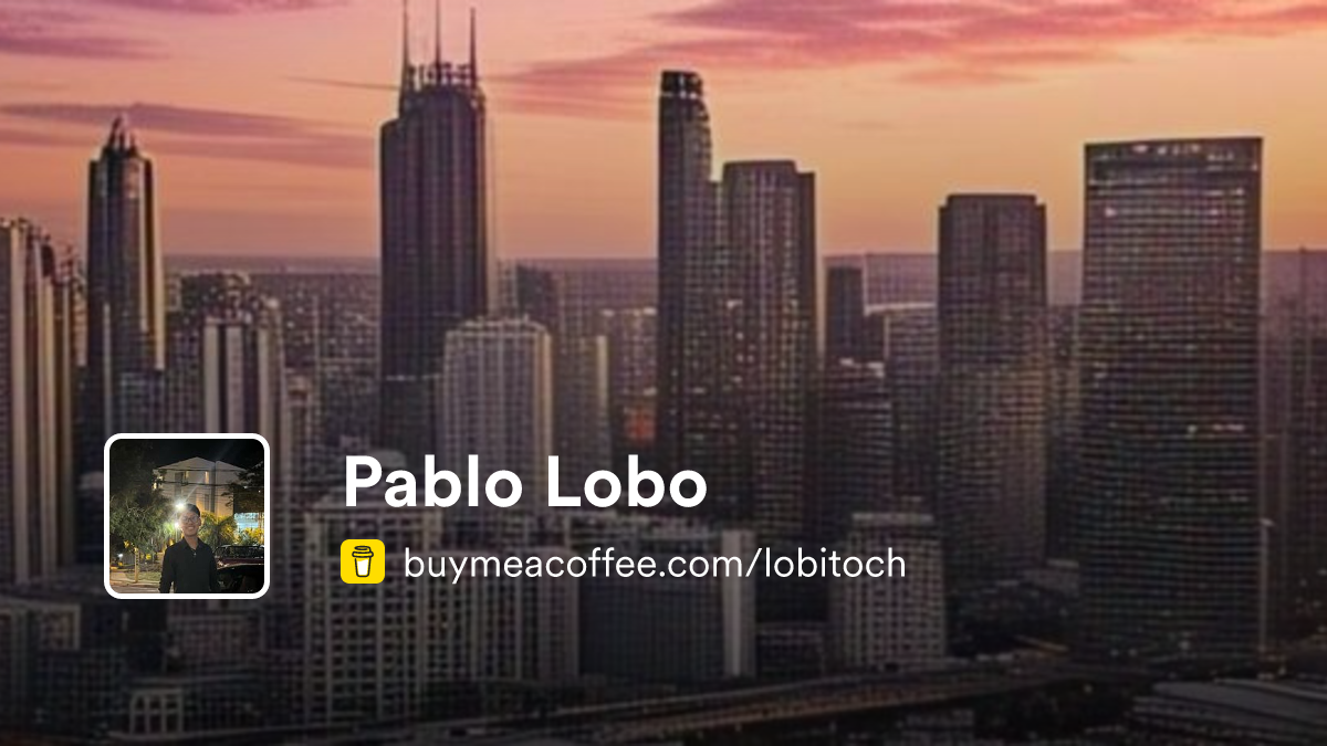 Pablo Lobo - Buymeacoffee