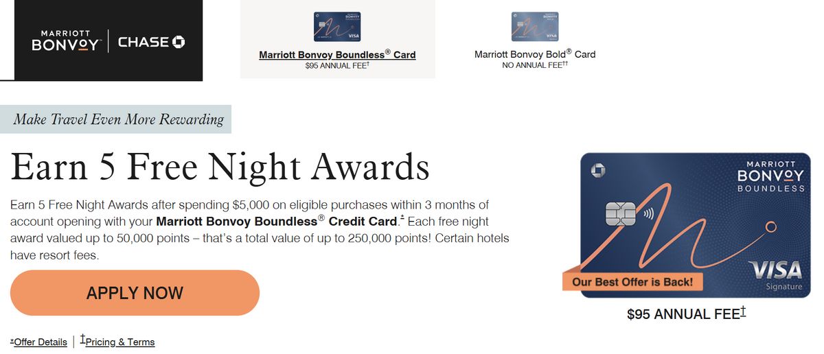 [Credit Card💳] Marriott Bonvoy Boundless® Credit Card from Chase — The ...