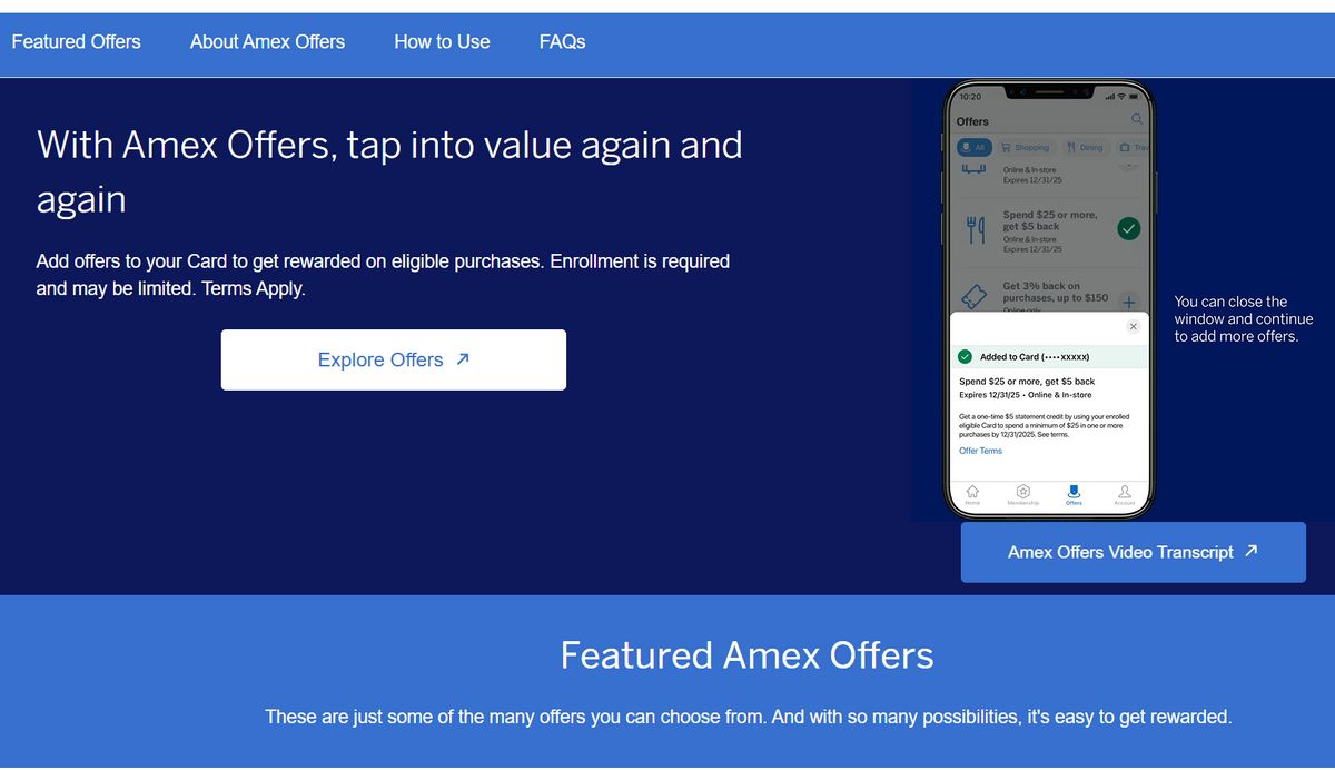 [Credit Card Basics 💳] How to Use Amex Offers Correctly — The White ...