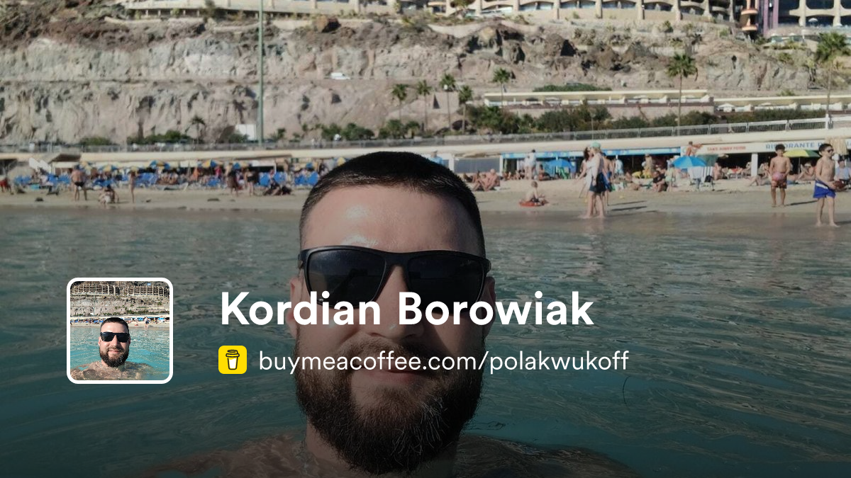 Kordian Borowiak - Buymeacoffee