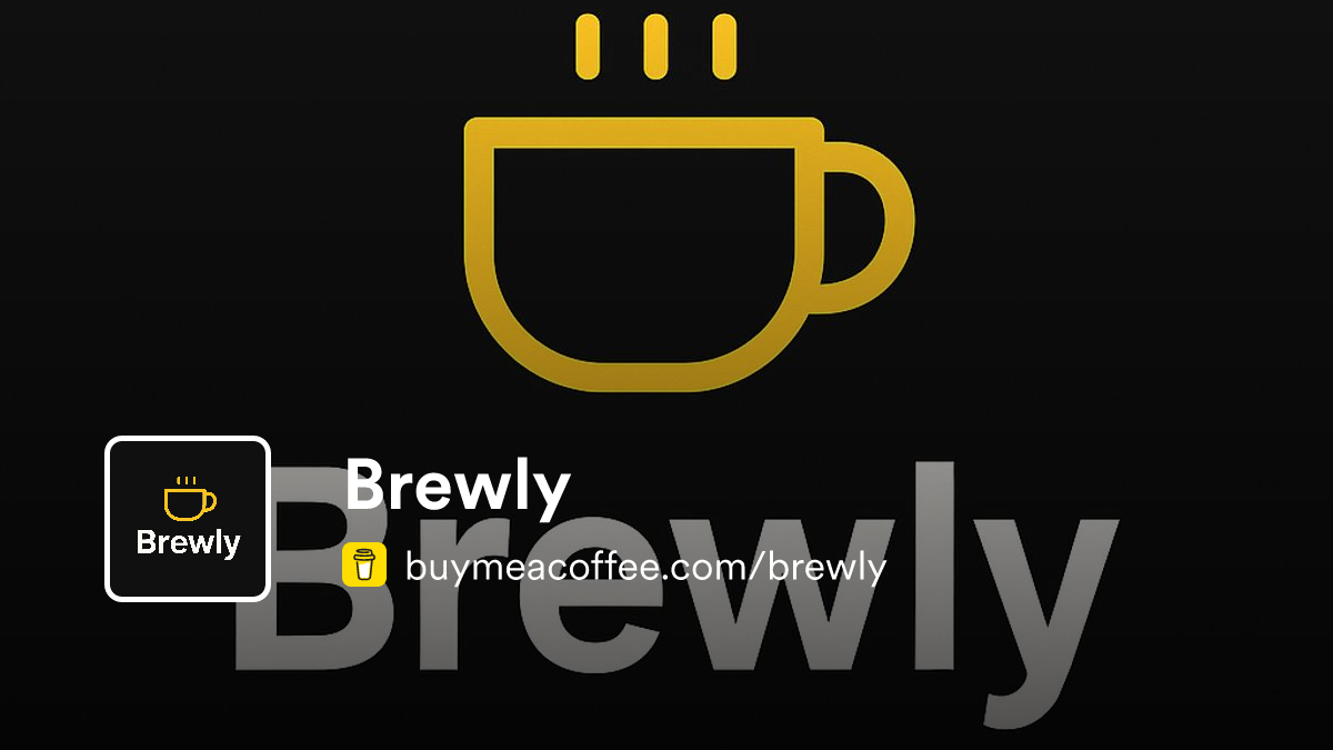 Brewly - Buymeacoffee