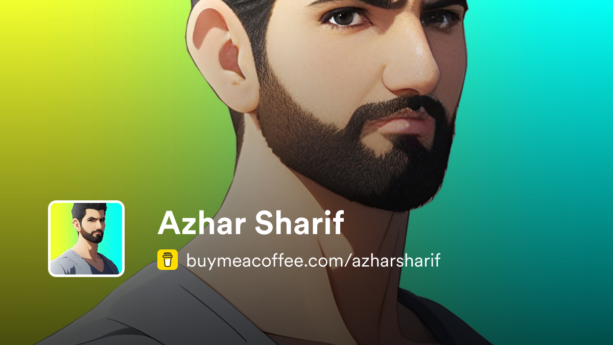 Azhar Sharif - Buymeacoffee