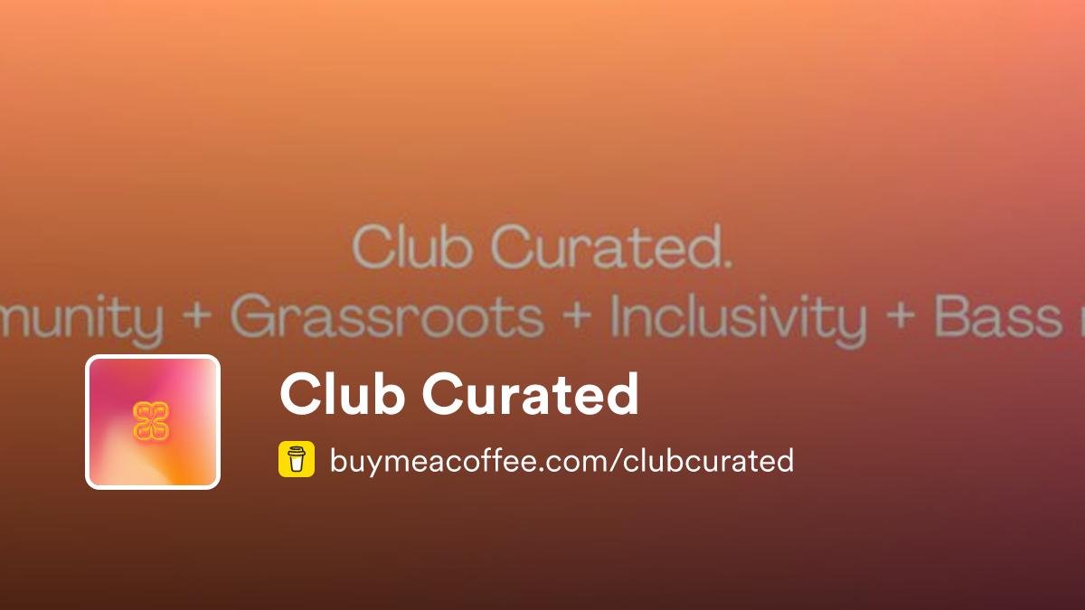 Club Curated - Buymeacoffee