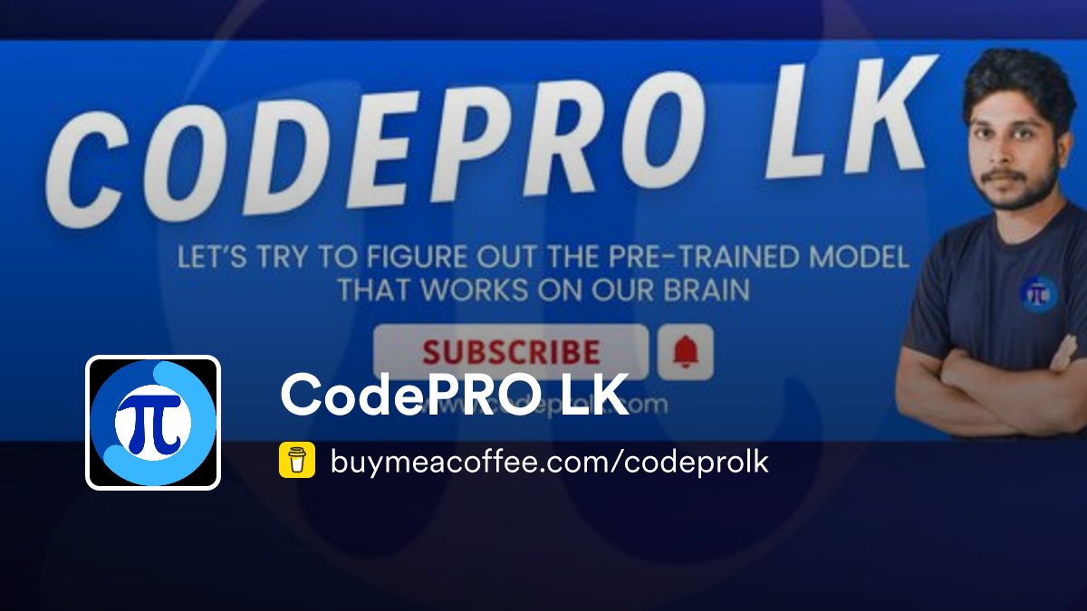 CodePRO LK - Buymeacoffee