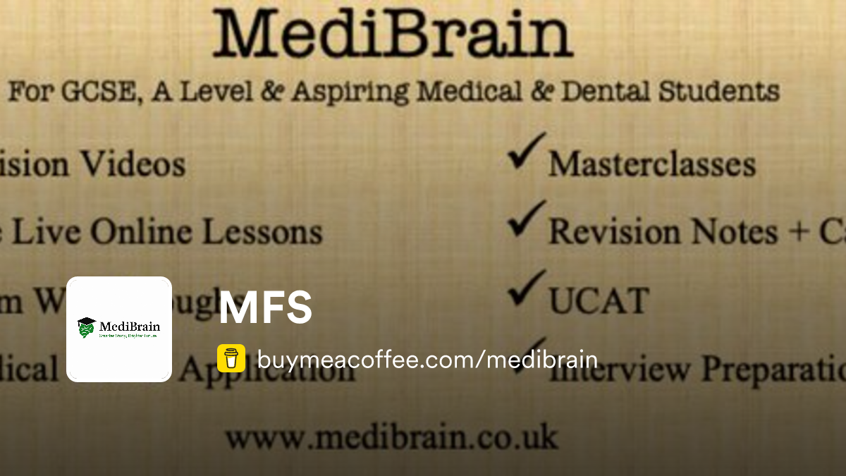 MFS is Support & Resources for GCSE, A Level & Medical school ...