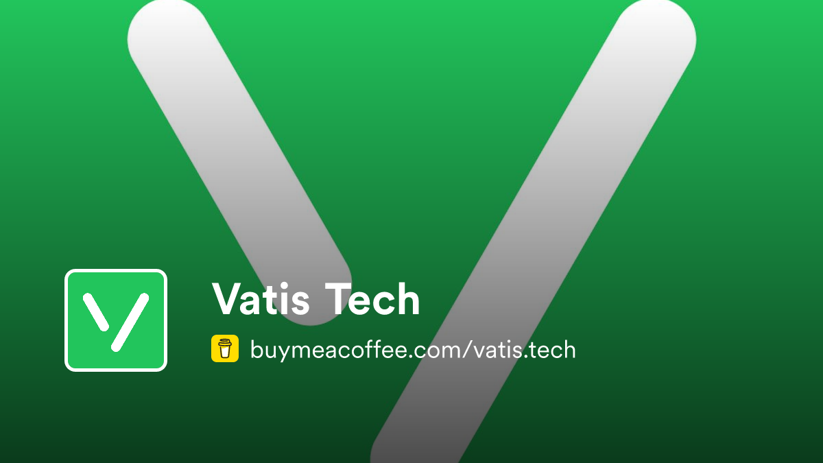 Vatis Tech - Buymeacoffee