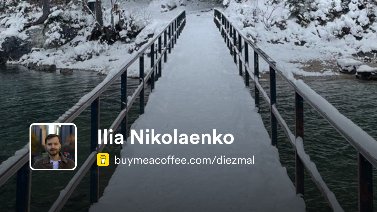 Ilia Nikolaenko - Buymeacoffee