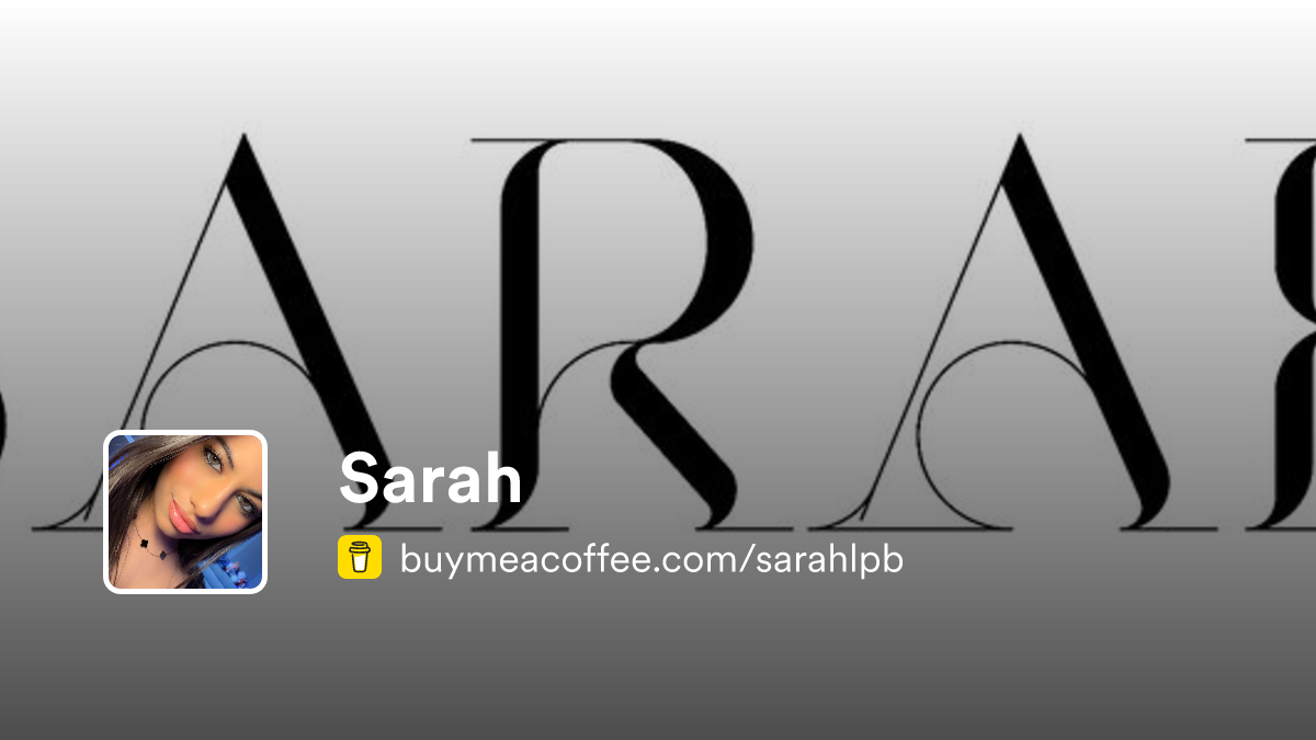 Extras | Sarah - Buymeacoffee