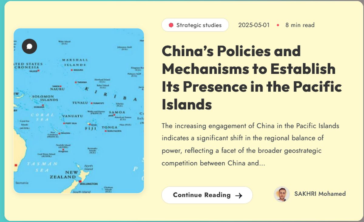 China’s Policies and Mechanisms to Establish Its Presence in the ...