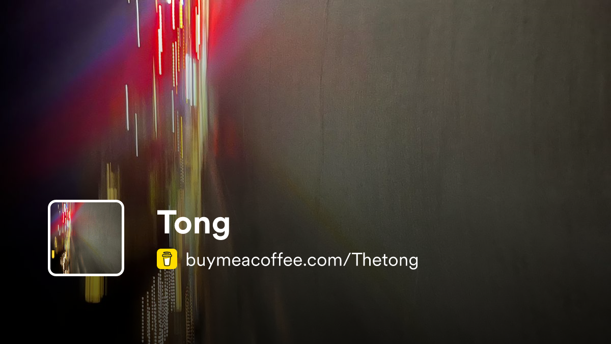 Tong - Buymeacoffee