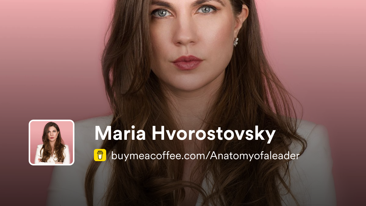 Maria Hvorostovsky - Buymeacoffee