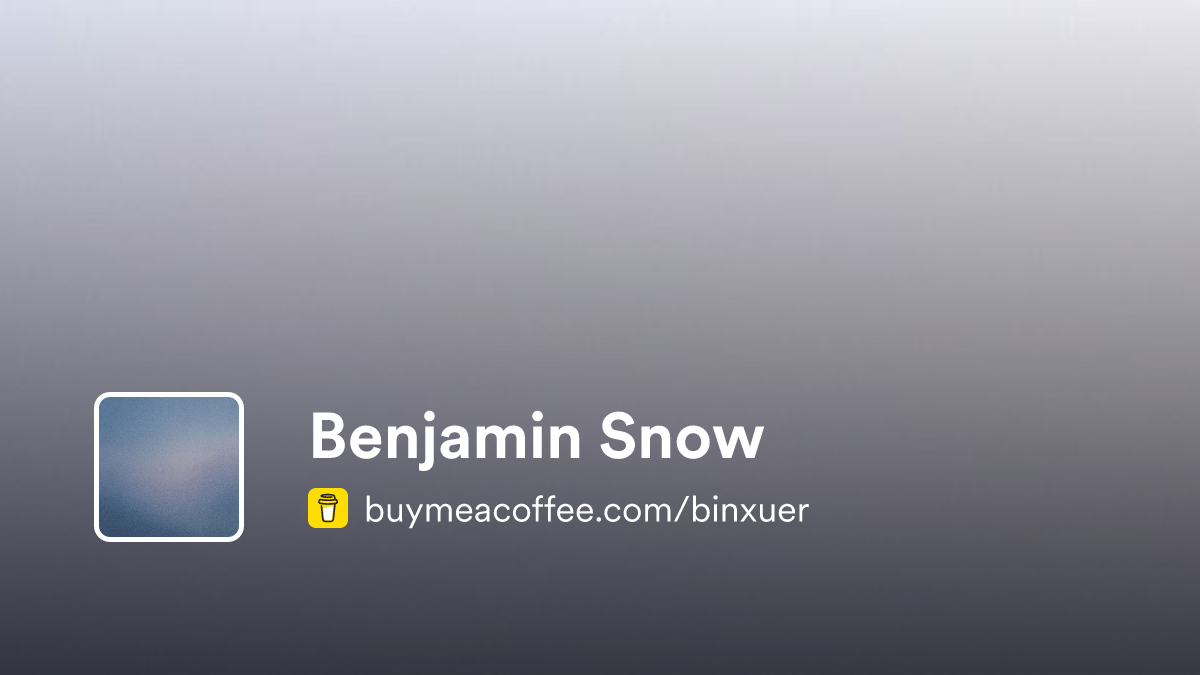 Benjamin Snow is Calm, atmospheric music for focus, reflection, and ...