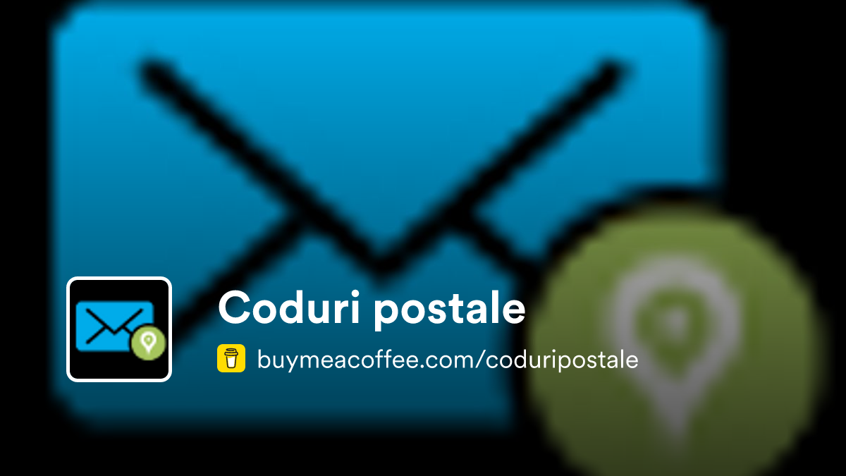 Coduri postale - Buymeacoffee