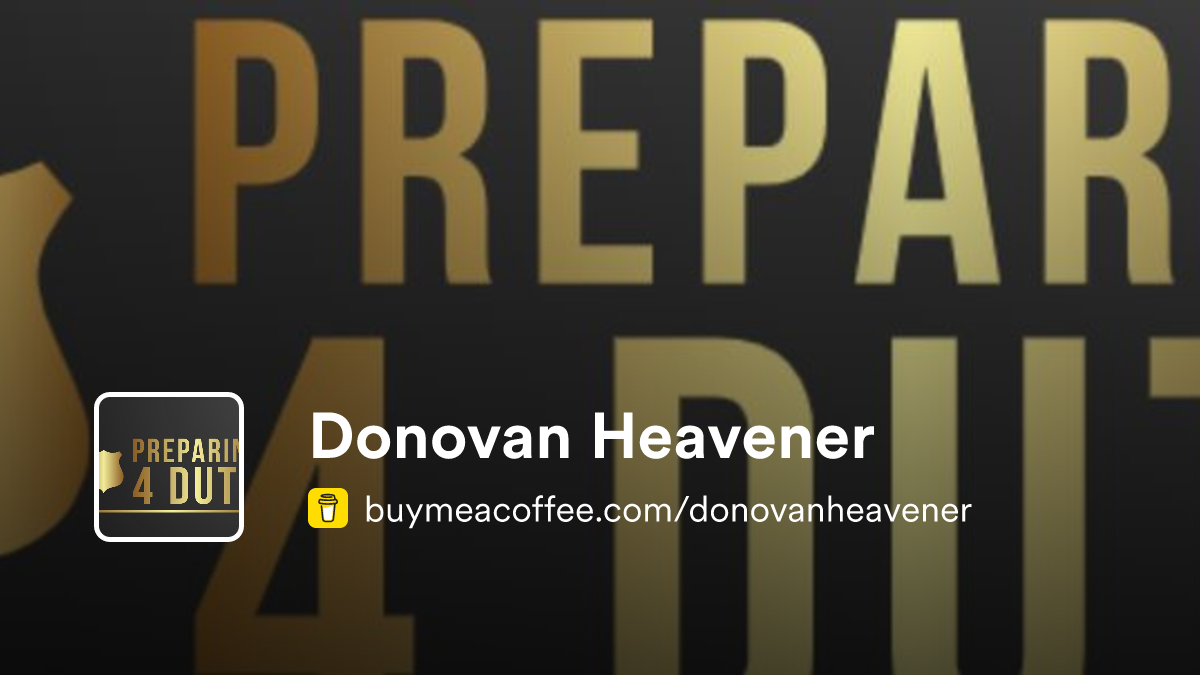Donovan Heavener - Buymeacoffee