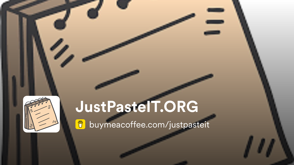 JustPasteIT.ORG is Dev. - Buymeacoffee
