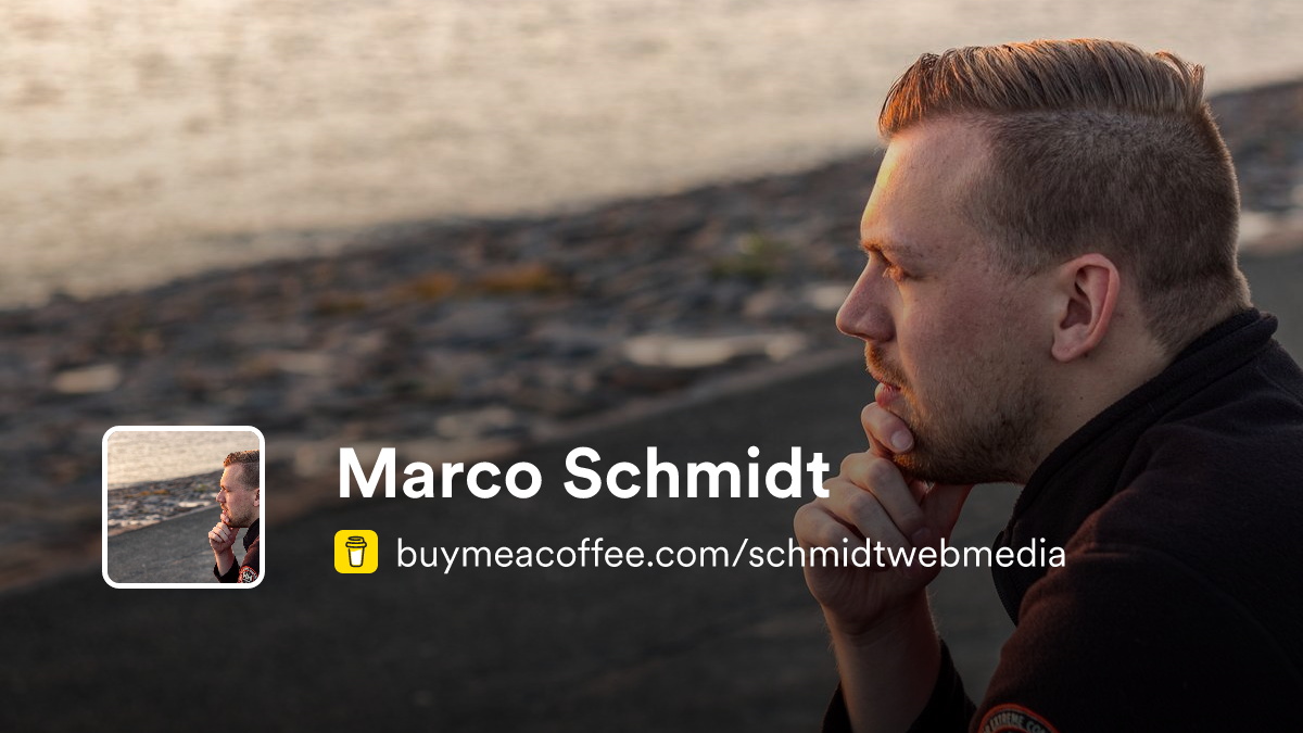 Marco Schmidt - Buymeacoffee