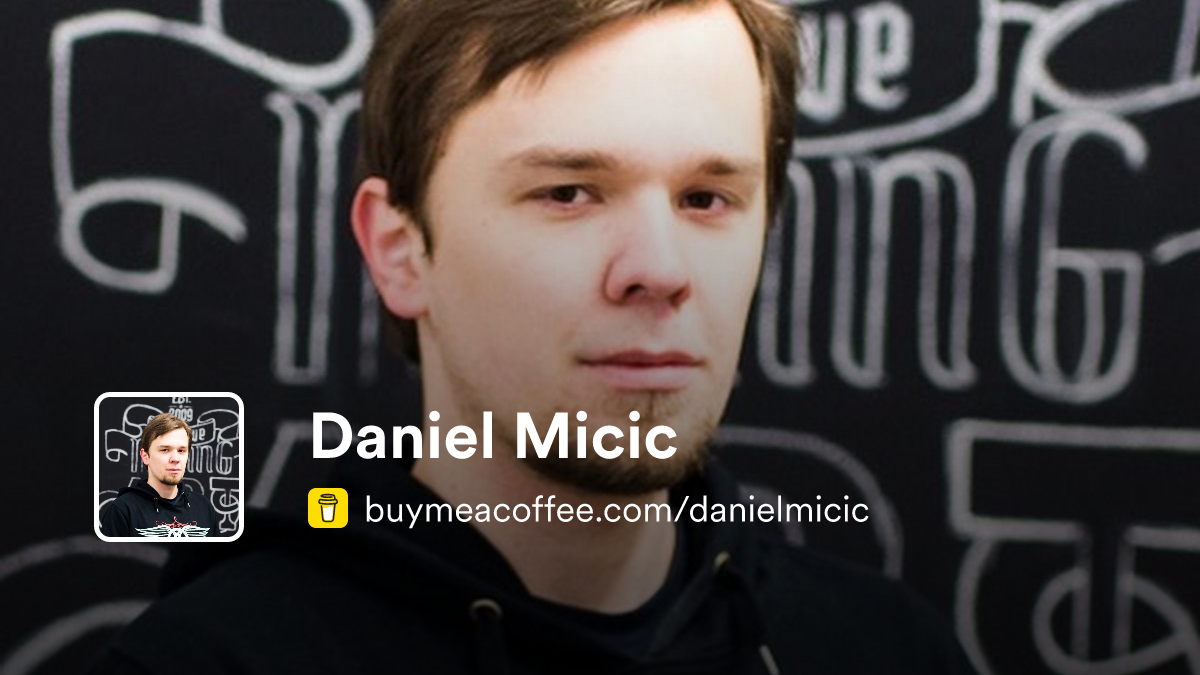 Daniel Micic - Buymeacoffee