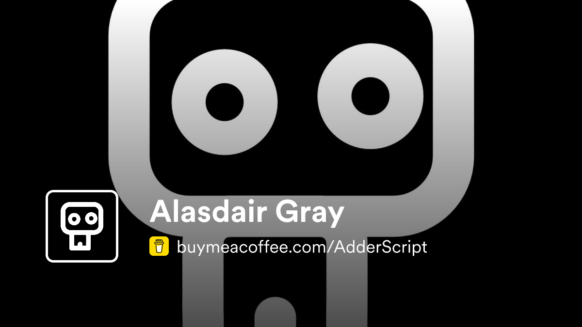 Alasdair Gray is Video games - Buymeacoffee