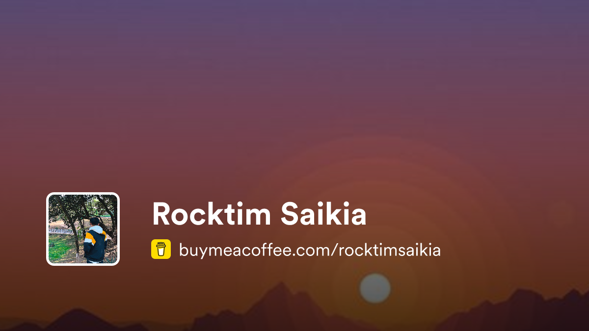 Membership | Rocktim Saikia - Buymeacoffee