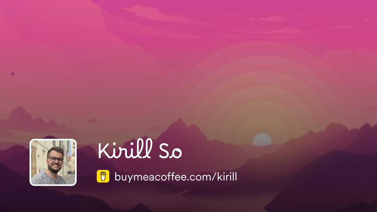 Kirill So - Buymeacoffee