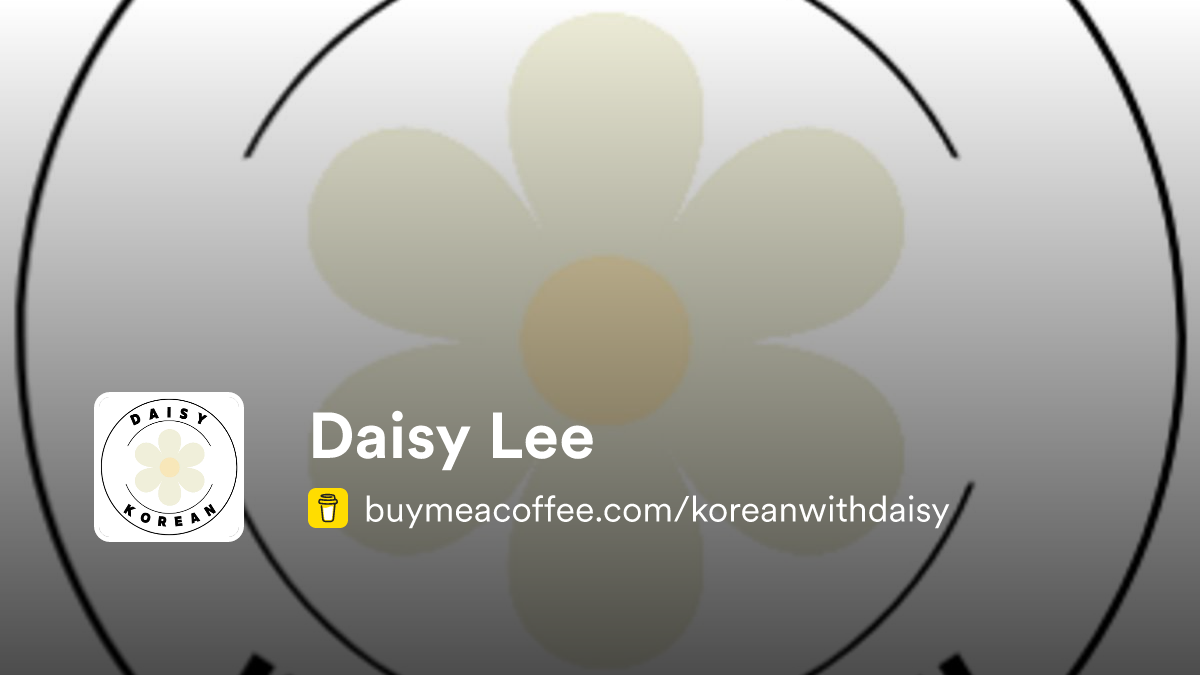 Daisy Lee - Buymeacoffee
