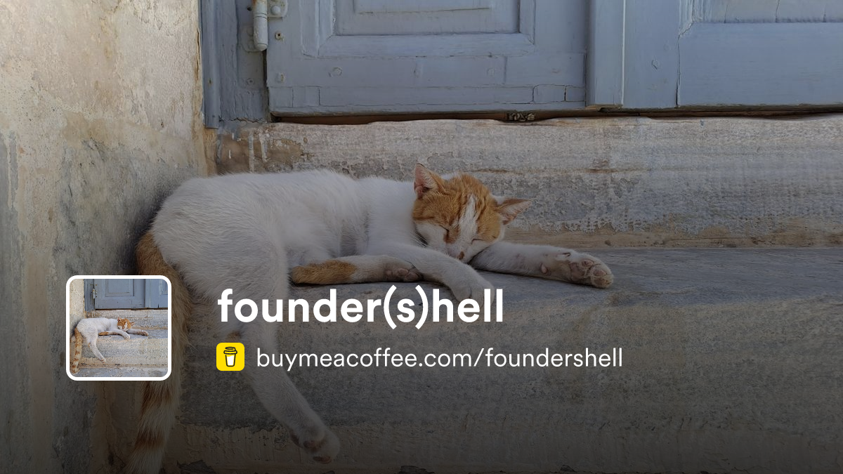 founder(s)hell - Buymeacoffee