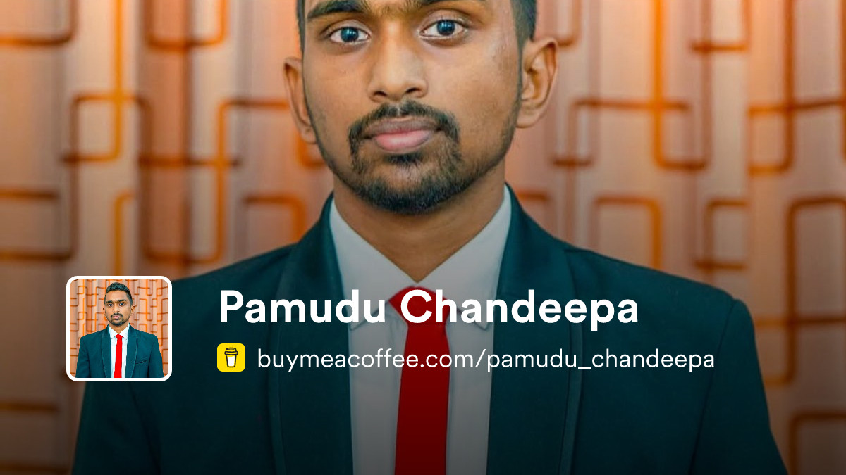 Pamudu Chandeepa - Buymeacoffee