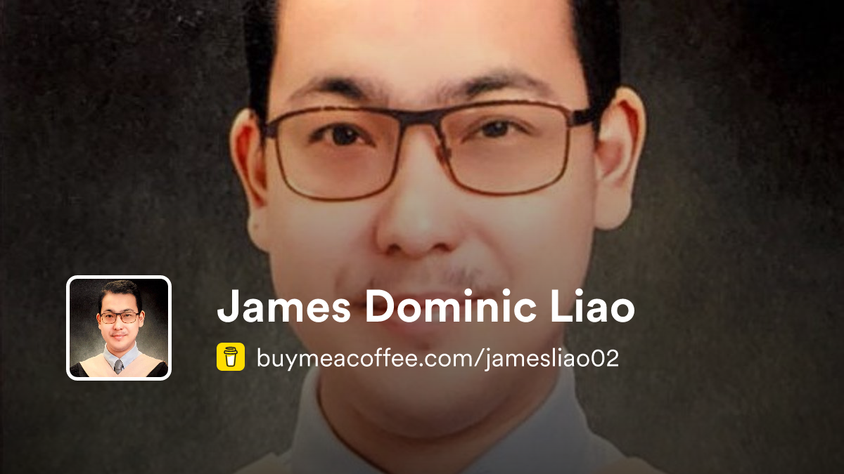 James Dominic Liao - Buymeacoffee