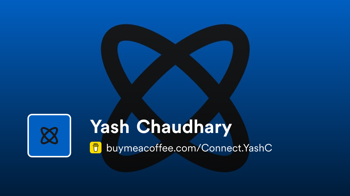 Yash Chaudhary - Buymeacoffee