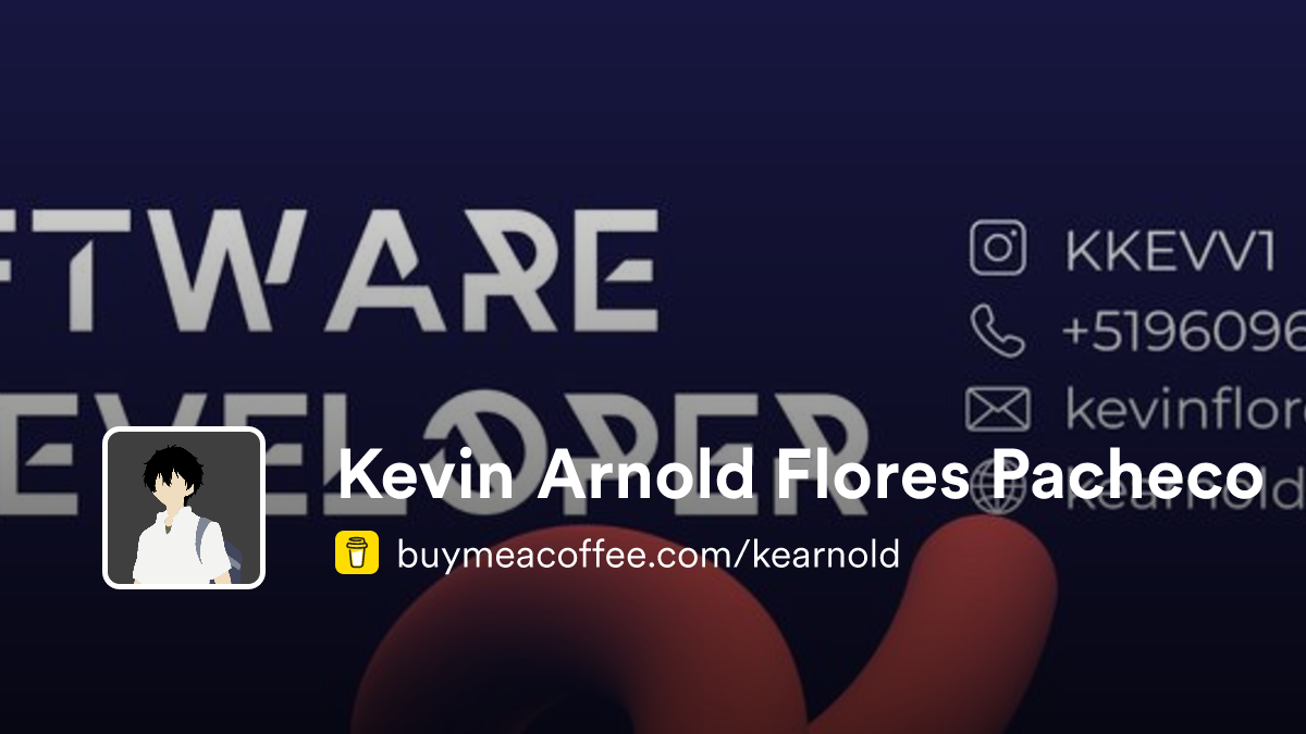 Kevin Arnold Flores Pacheco - Buymeacoffee