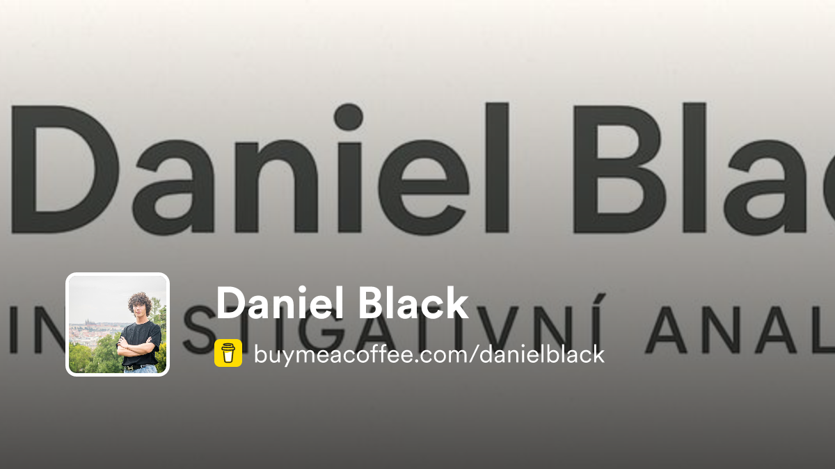 Daniel Black - Buymeacoffee