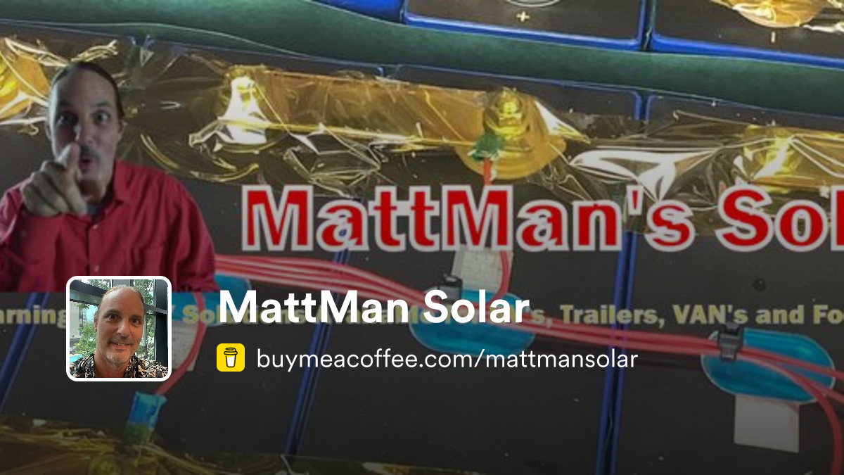 MattMan Solar - Buymeacoffee