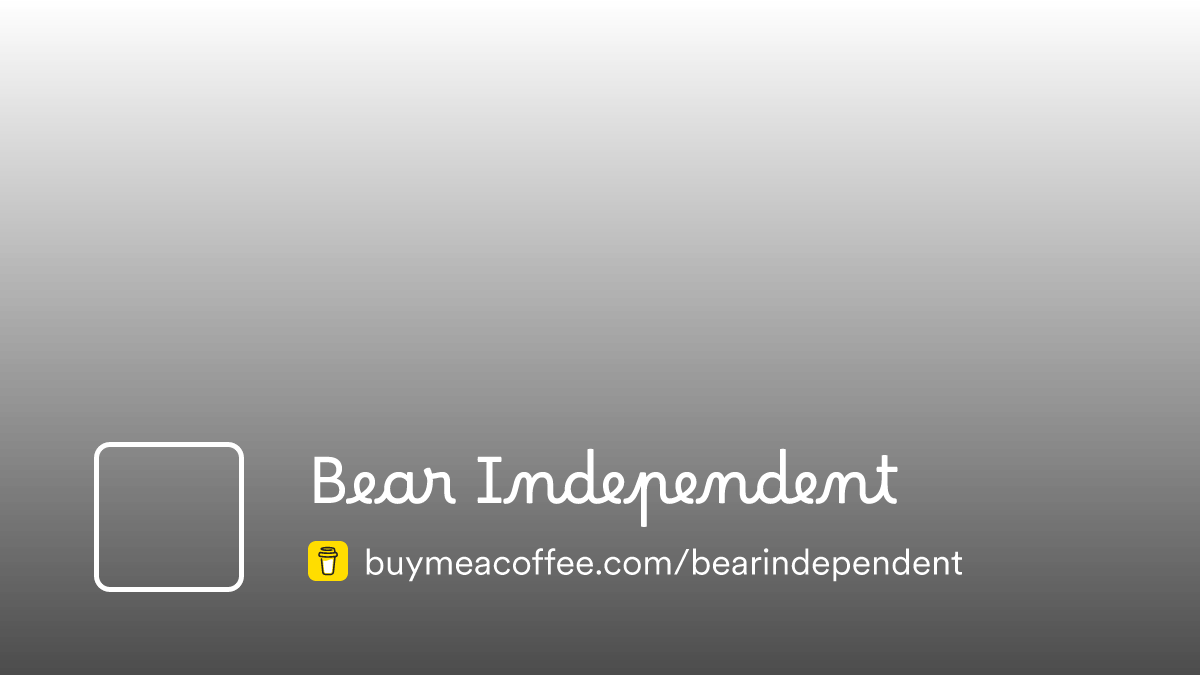 Bear Independent - Buymeacoffee