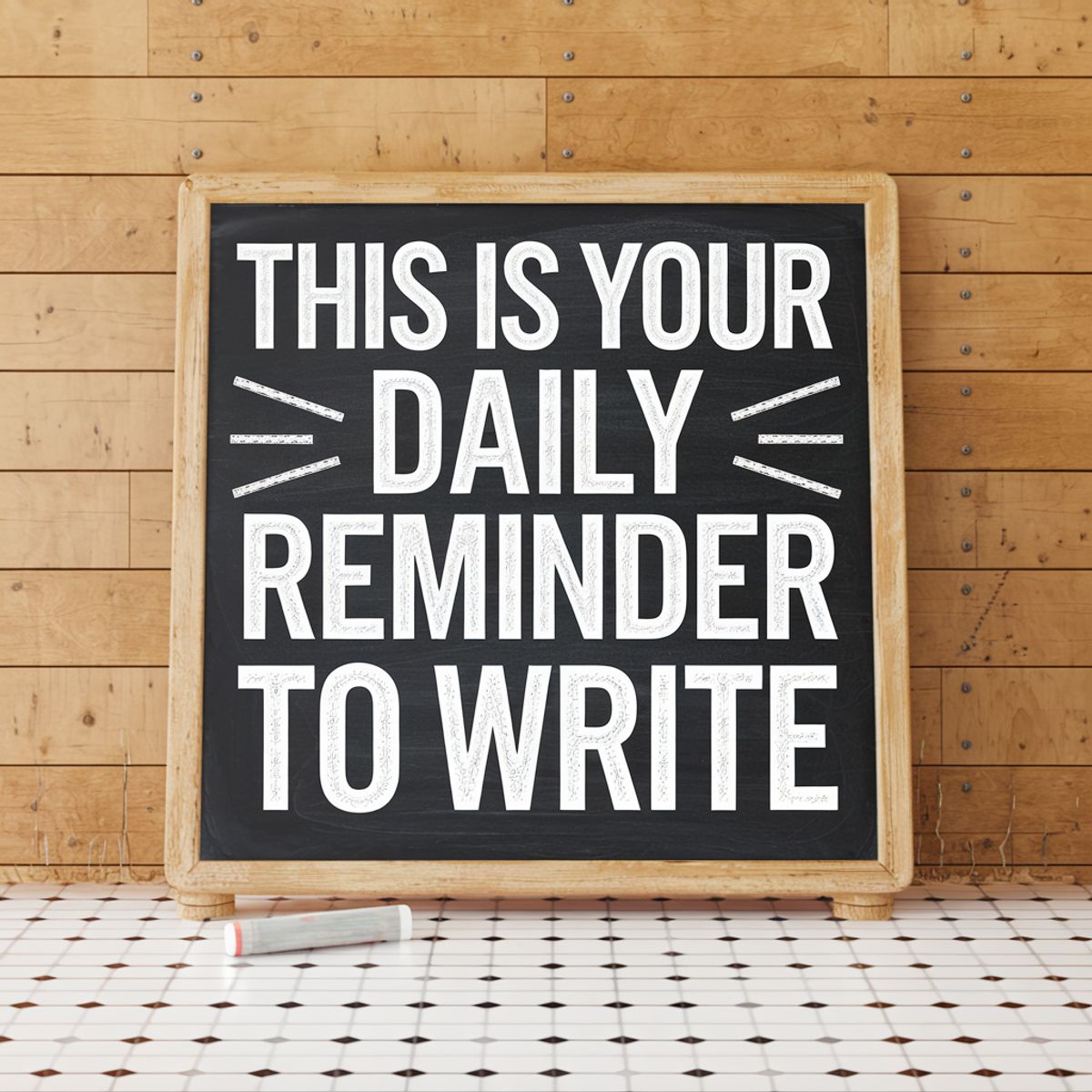 This is your reminder to write — Erica - Buymeacoffee