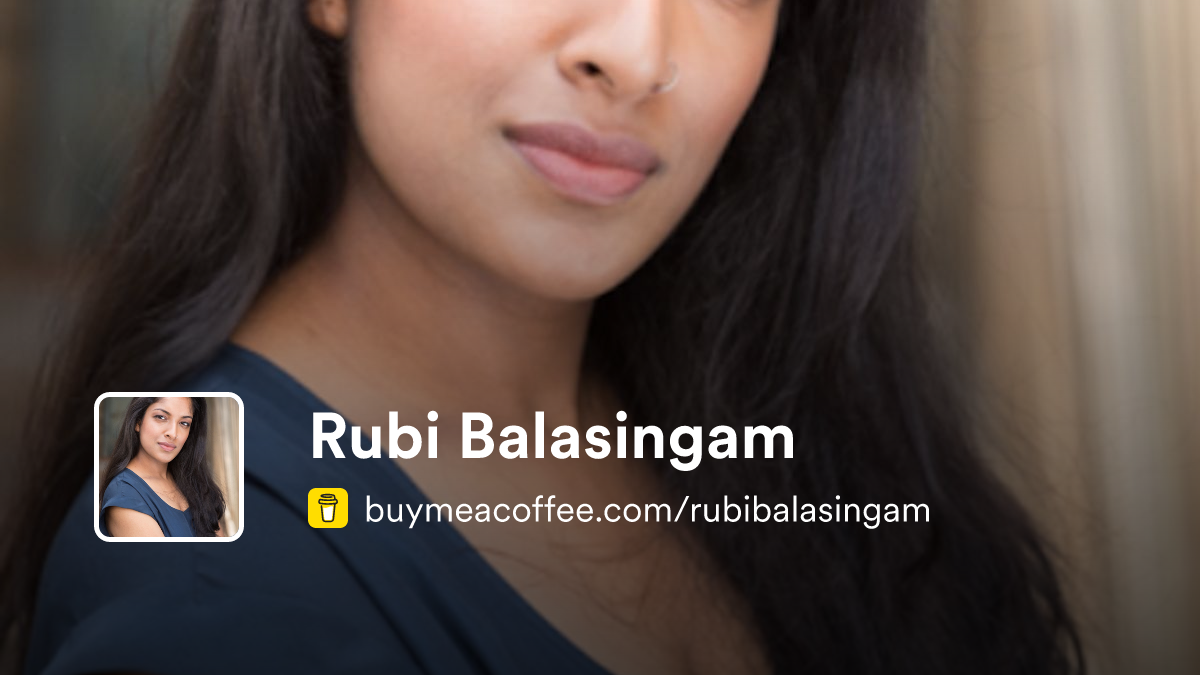 Rubi Balasingam - Buymeacoffee